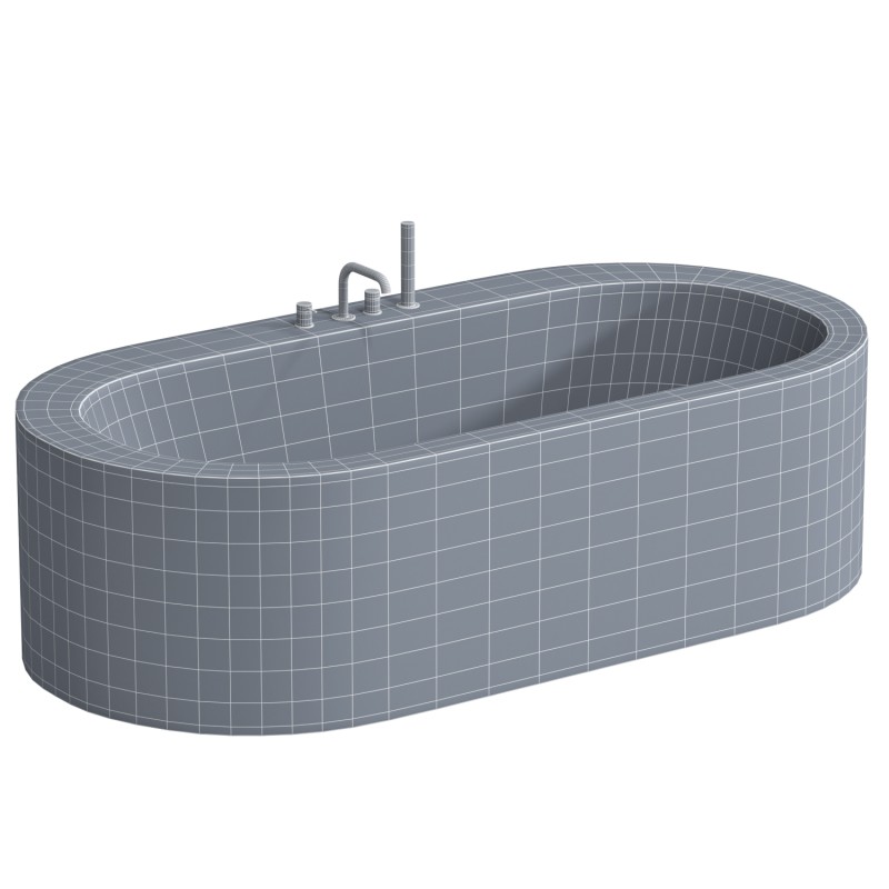 Free_standing_oval_bath_OLIVIA 3D model Maxve