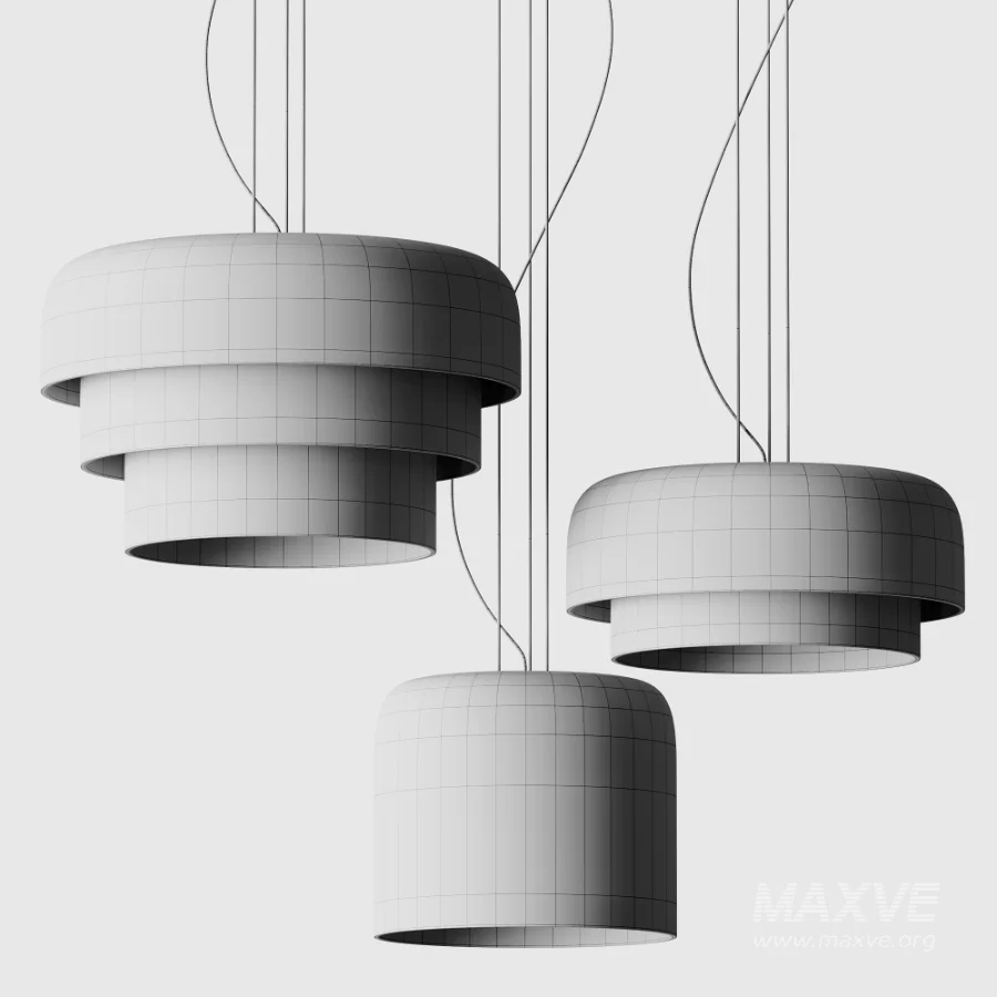 Levels Pendant Lamps 3D model Maxve
