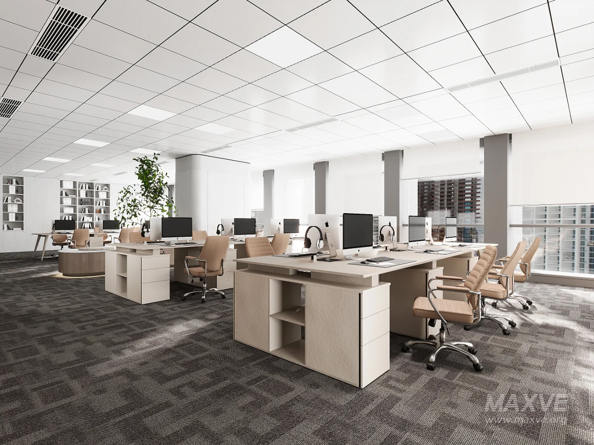 modern office 3D model Maxve
