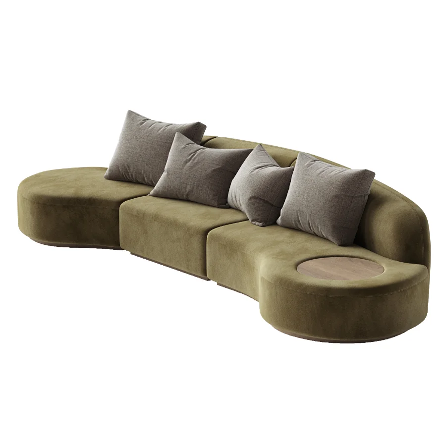 Nathalie II Sectional Sofa 3D model Maxve
